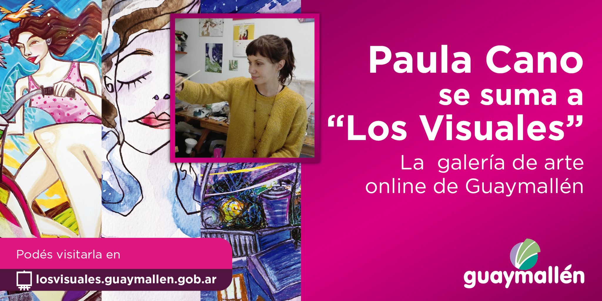 La artista Paula Cano se suma con sus obras a “Los Visuales” - Guaymallén