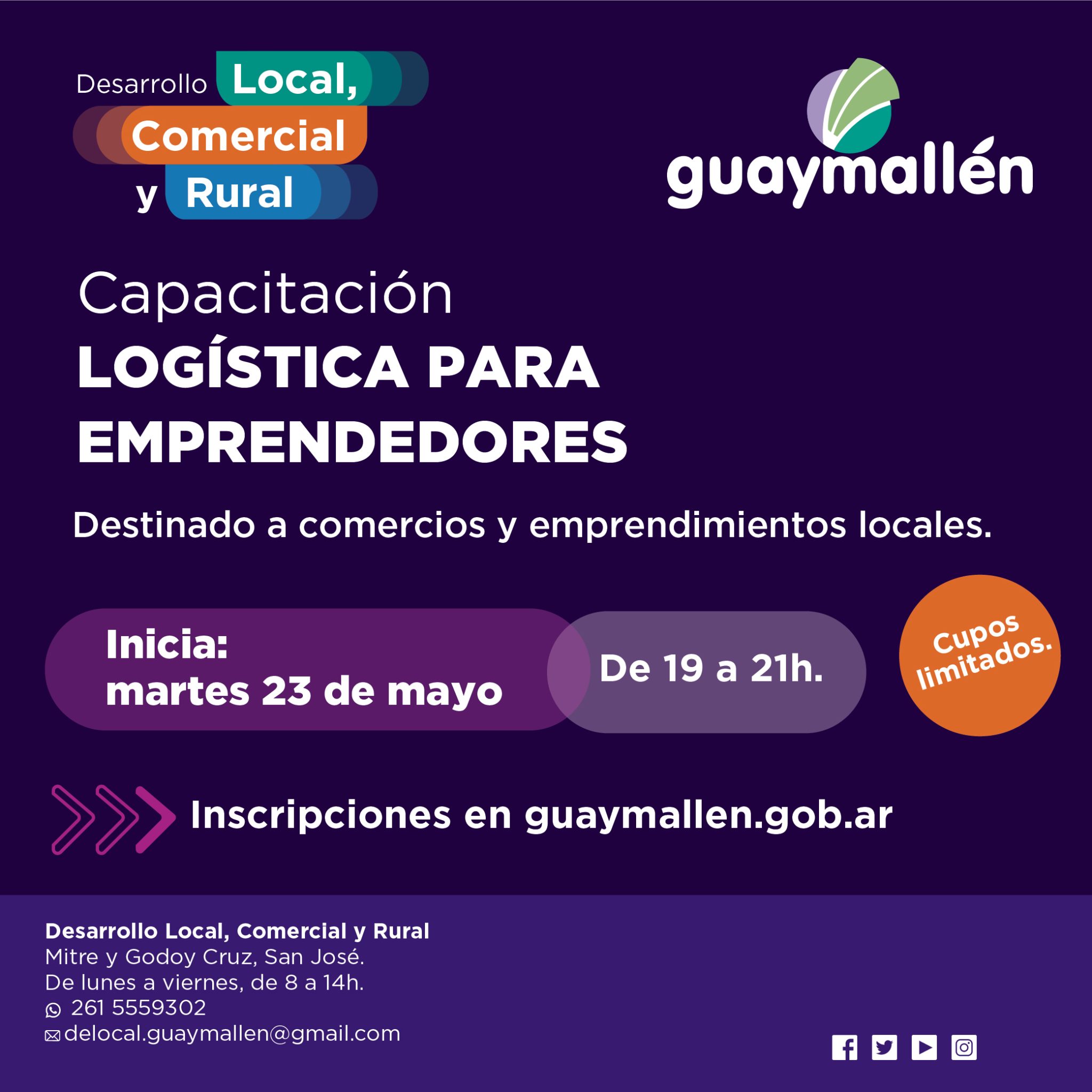 Capacitación sobre “Logística para emprendedores” - Guaymallén
